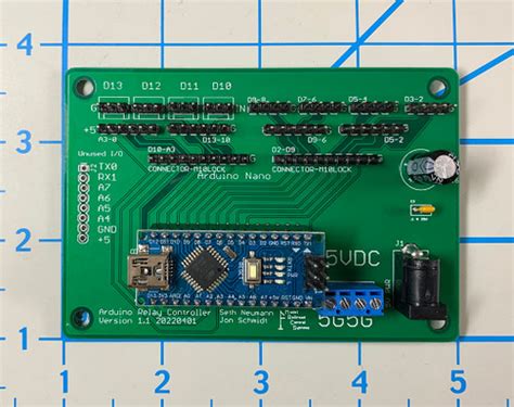 Arduino Relay Breakout For Arduino Nano Model Railroad Control Systems