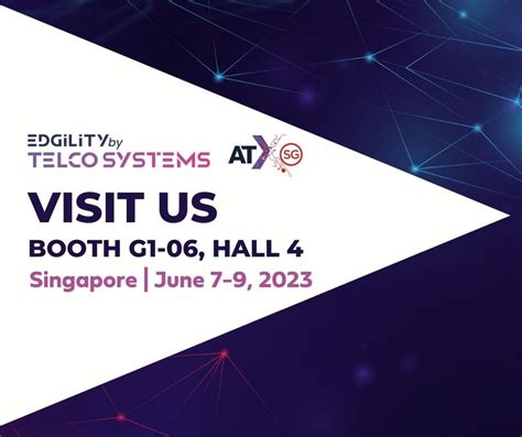 Telco Systems On Twitter Lets Meet At Asia Tech X Singapore June 7 9 2023 Booth G1 06 Hall