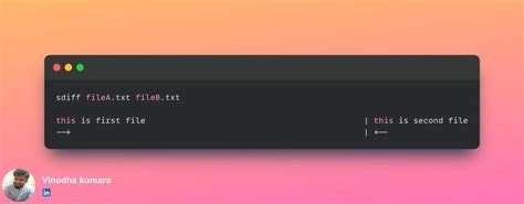 vinodha kumara l on linkedin linuxlifehacks filecomparison