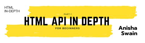 html apis in depth html5 has a set of apis that provide a… by anisha swain coffee with the