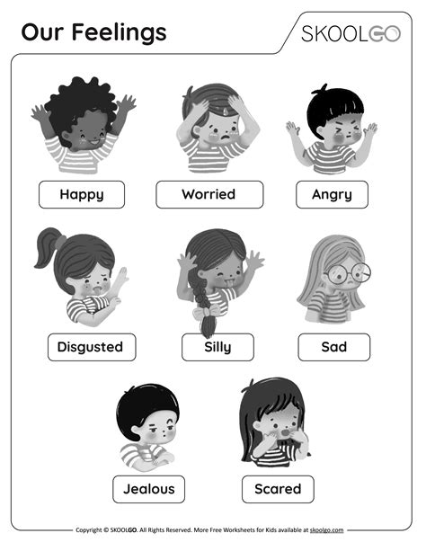 Black And White Emotions Chart