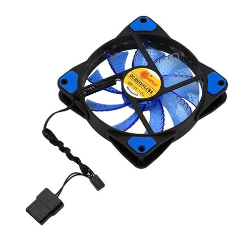120mm Led Ultra Silent Computer Pc Case Fan 15 Led Grandado