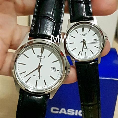 Casio Mtp Ltp 1183e 7a Date Analog Quartz Leather Dress Couple Lover Pair Watch Luxury Watches