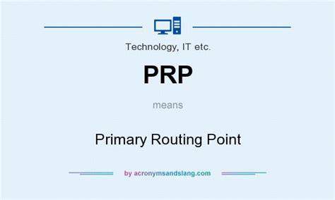 Prp Primary Routing Point In Technology It Etc By