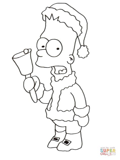 Disegno Di Bart Babbo Natale Da Colorare Disegni Da Colorare E 25792