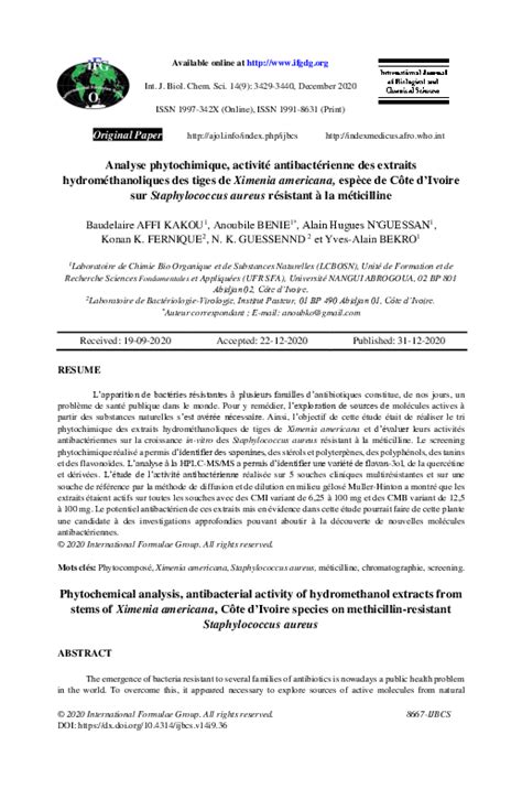 Pdf Phytochemical Analysis Antibacterial Activity Of Stem And Leaf