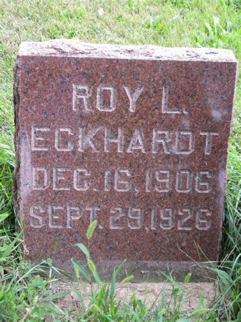 Roy Louis Eckhardt 1906 1926 Memorial Find A Grave