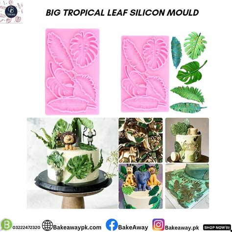 Big Tropical Leaf Silicon Mould Bake Away