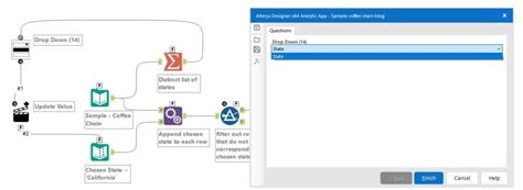 How To Input Data Set Values Into An Alteryx Drop Down Menu The Data