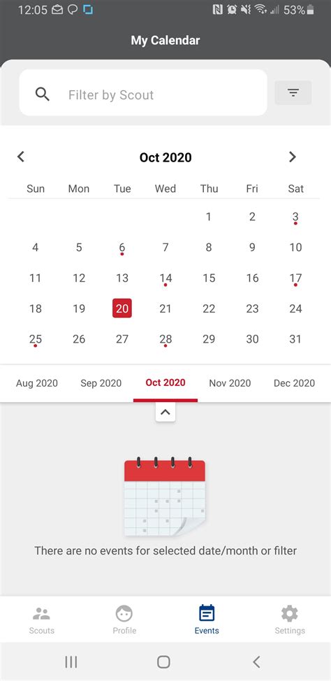 Scout App Calendar Question Scouting Mobile App Scouting Forums