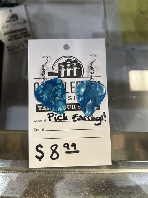 Guitar Pick Earrings Fender Ibanez Elixir Dunlop Quattlebaum And More Quattlebaum Music