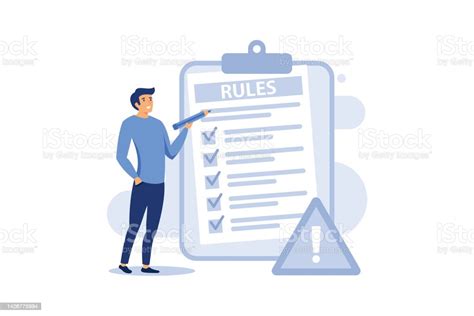 규칙 및 규정 정책 및 직원이 따라야 할 정책 및 지침 법적 용어 기업 규정 또는 법률 표준 절차 개념 사업가 완료 규칙 및