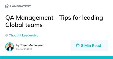 qot solutions on linkedin qa management tips for leading global teams