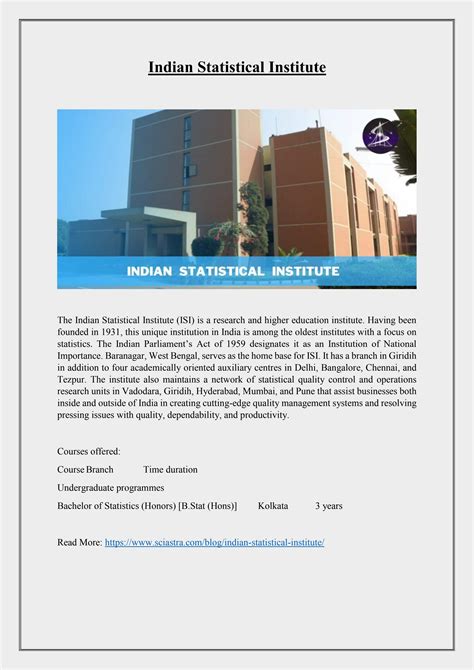 Indian Statistical Institute By Sciastra Issuu