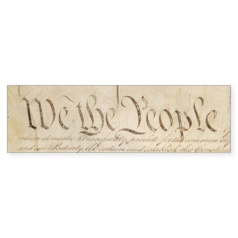 The Us Constitution Bumper Sticker The Us Constitution Sticker Bumper
