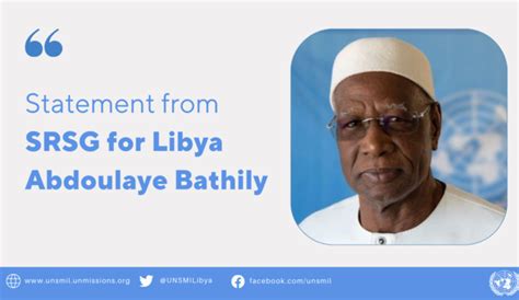 Statement From Srsg Abdoulaye Bathily On Facilitating An Inclusive