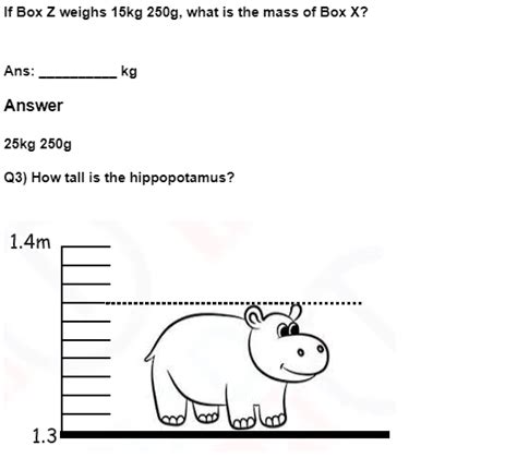 class 4 measurement worksheet for imo level 2 olympiad tester