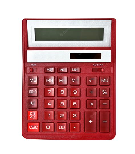 Premium Photo Red Calculator