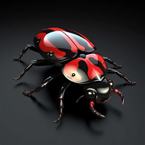 Premium Ai Image Cartoon Ladybug 3d