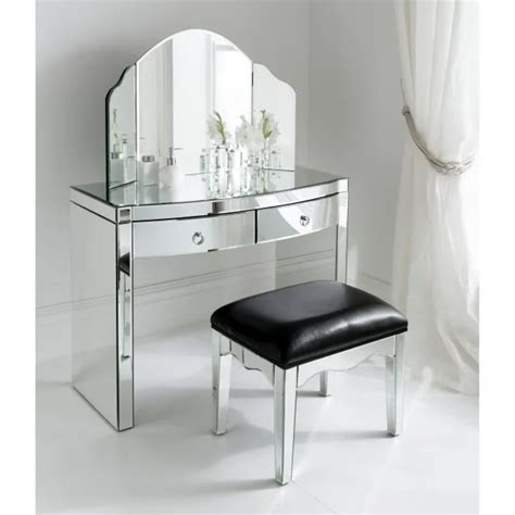 Modern Chic All Mirrored Cube Table Wood Glass Mdf Console Furniture For Living Room For Home