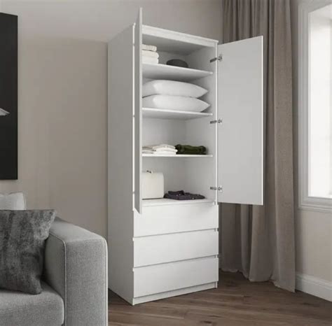 Шафа з поличками для офісу Пенал Шкаф Стелаж з шухлядками в спальню 3 388 грн Меблі для