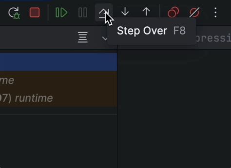 Step Over Jetbrains Guide