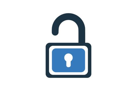 Open Lock Unlock Unlocked Icon Graphic By Hr Gold Creative Fabrica