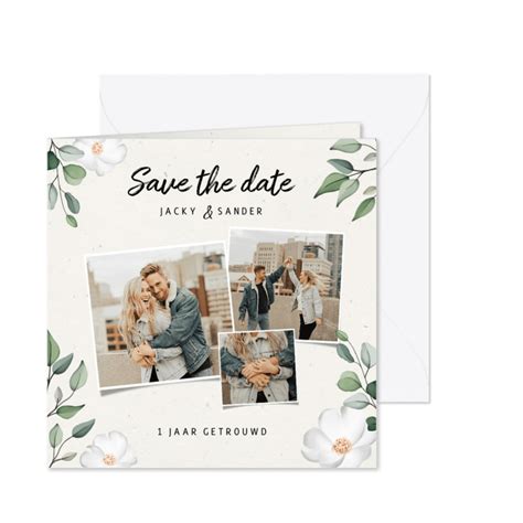 Huwelijksjubileum 1 Jaar Getrouwd Bloemen En Kaartje2go