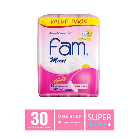 Fam Maxi Sanitary Pad Without Wings Super 30 Pads Sharjah Co