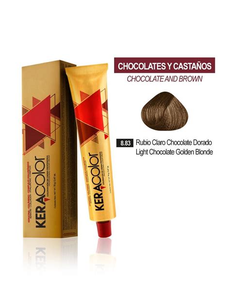 Tinte Keracolor Rubio Claro Chocolate Dorado 883 Tubo 70 G Estilos