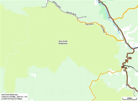 Dick Smith Wilderness California Trail Map