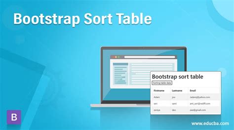 Bootstrap Sort Table How To Sort Table In Bootstrap Examples
