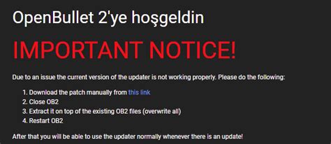 Update Error Questions Openbullet