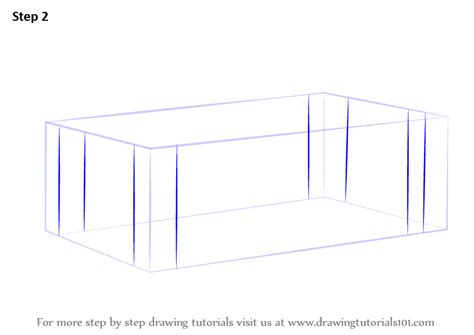 How To Draw A Coffee Table Furniture Step By Step