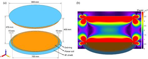 a numerical modeling of the planar t x rf coil the electromagnetic