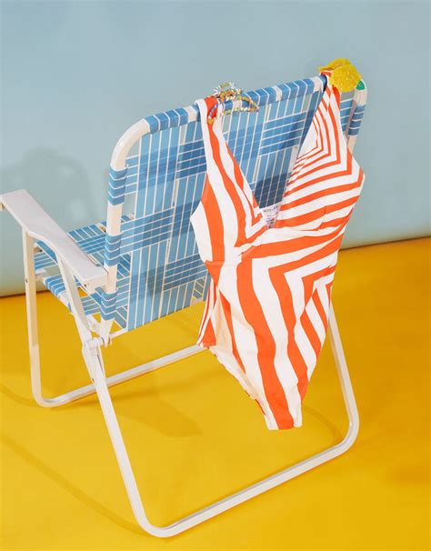 Optical Illusion Shaping Swimsuit Orange Sale Clothing And Shoes Accessorize Uk