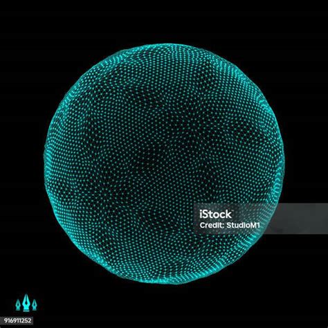 선과 점 들으로 연결 된 범위 글로벌 디지털 연결입니다 세계 그리드입니다 와이어 프레임 그림입니다 3d 기술 스타일입니다 네트워크 나노입자에 대한 스톡 벡터 아트 및 기타