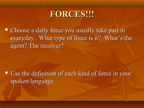 Types Of Force Physics Ppt