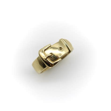 14k Gold Victorian Inspired Belt Buckle Ring For Sale At 1stdibs