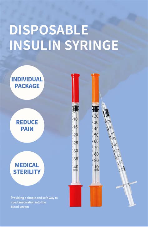 Pen Type Cosmetology 03ml 05ml 1ml 516 Insulin Syringe With Needle