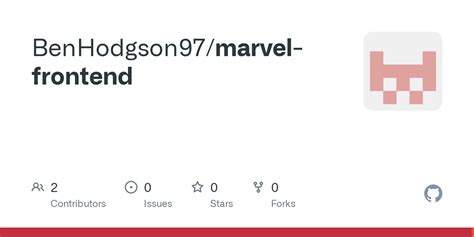 Github Benhodgson97marvel Frontend