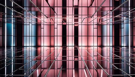 Geometric Reflections Premium Ai Generated Image