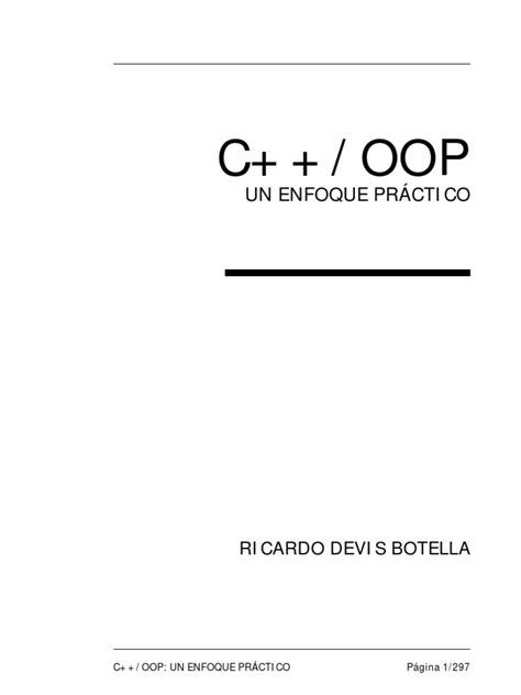 programacion orientada a objetos en cplusplus pdf objeto