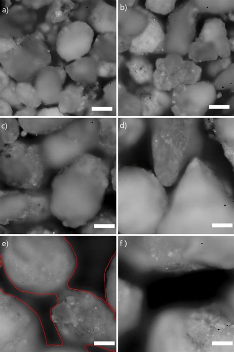 Microscopic Images Of The Samples Surface A Particle Size Of Download Scientific Diagram
