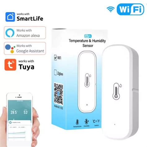 Tuya Zigbee Wifi Mini Smart Temperature And Humidity Sensor Remote