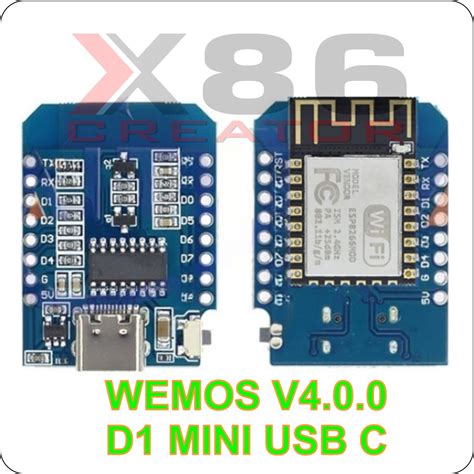 mẠch d1 mini v4 0 0 usb c wemos kÈm header node mcu lua esp8266
