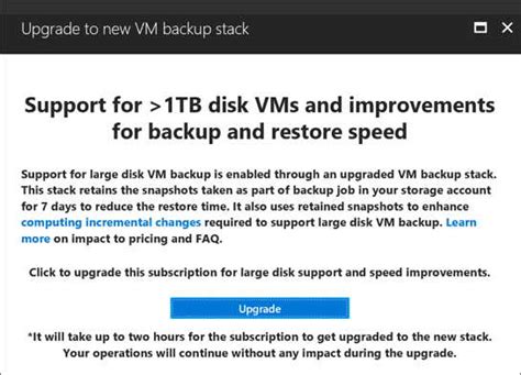 Microsoft Backup And Restore Performance Improvements And Support For Large Disk Backup