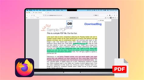 How to edit PDFs inside the Firefox browser on Mac and PC