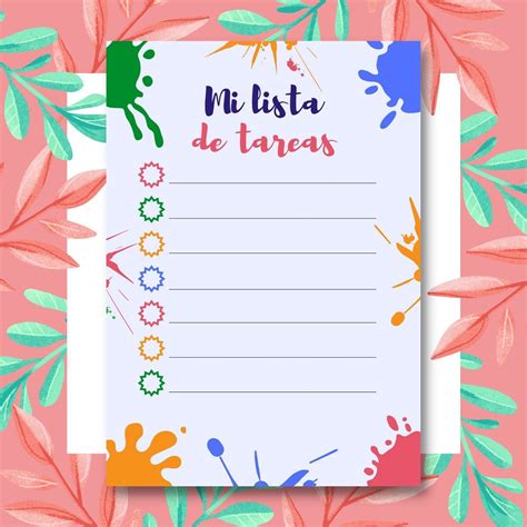 Plantilla Check List Gratis 📋 Lista De Tareas Para Imprimir En Pdf