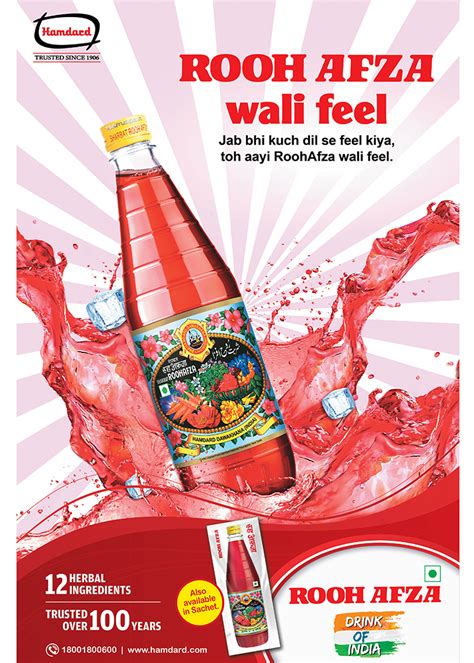 Rooh Afza Sharbat 750ml Naturally Refreshing Herbal Kart